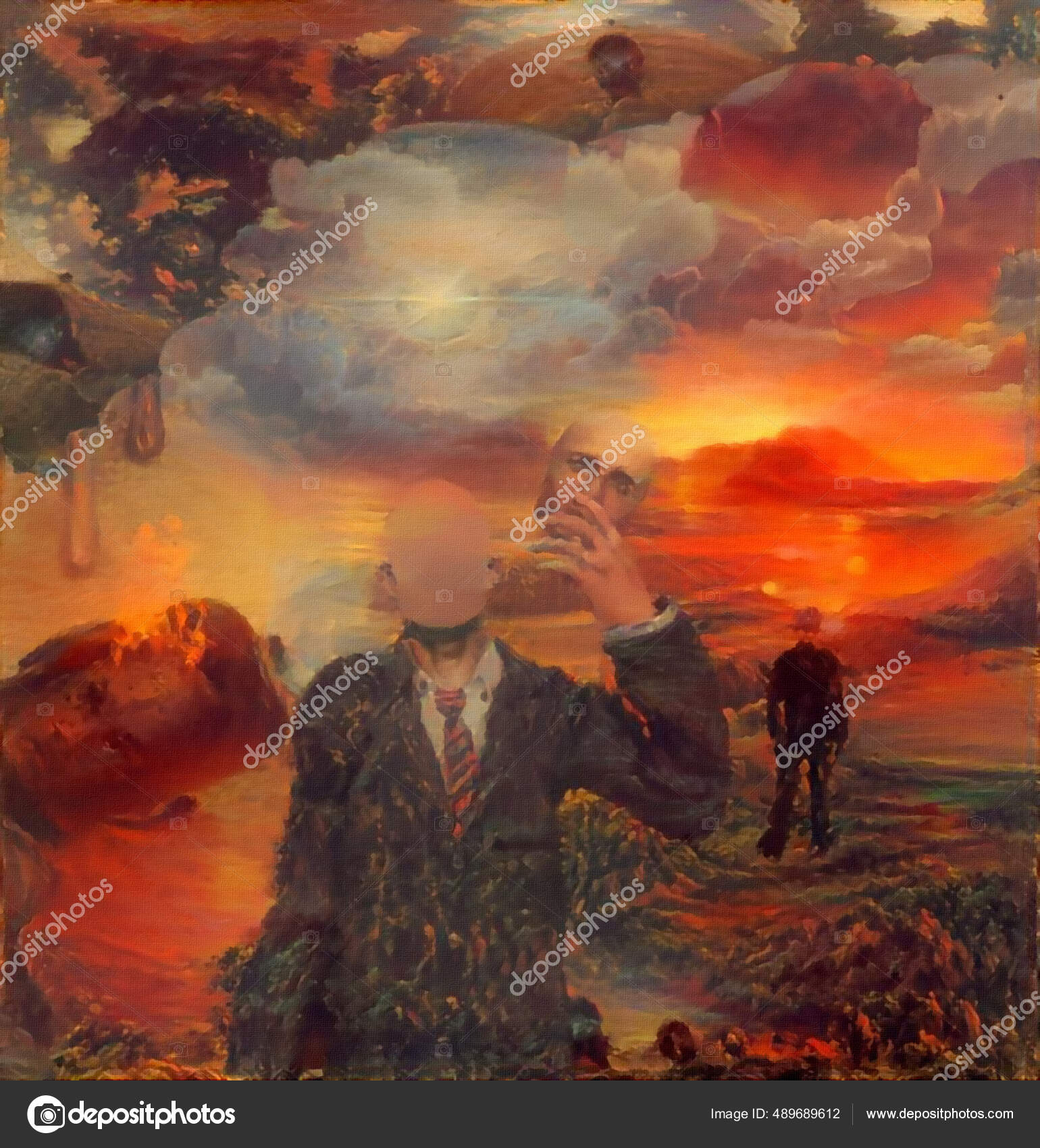 Man Takes Face Reveal True Itself Rendering — Stock Photo © rolffimages ...