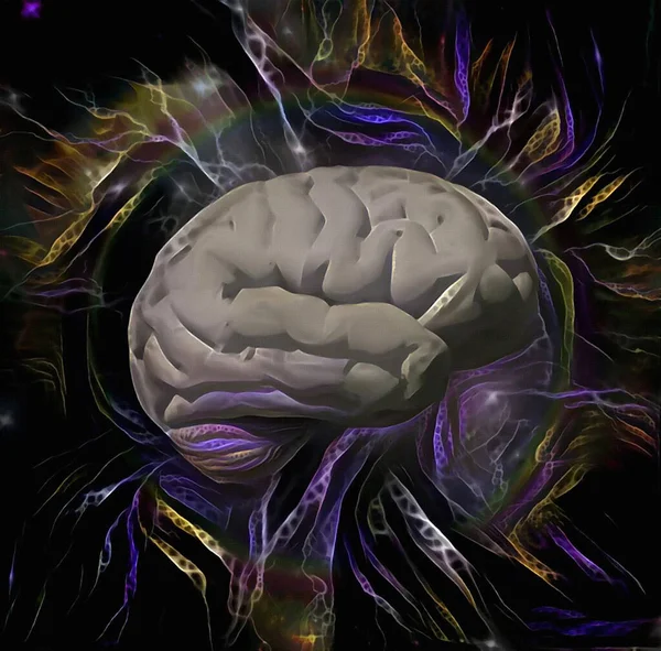 Human Brain Abstract Rendering — Stock Photo © rolffimages #489687102