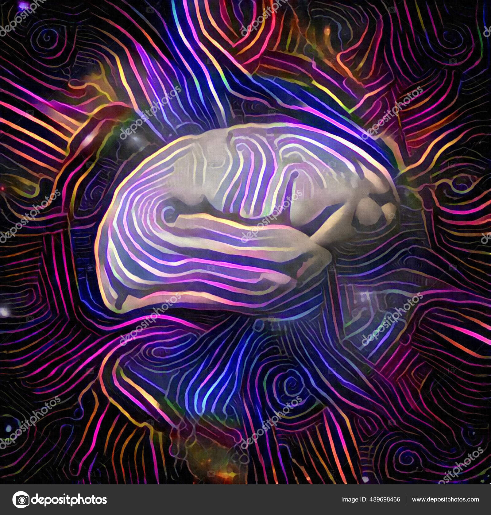 Human Brain Abstract Rendering Stock Illustration by ©rolffimages ...