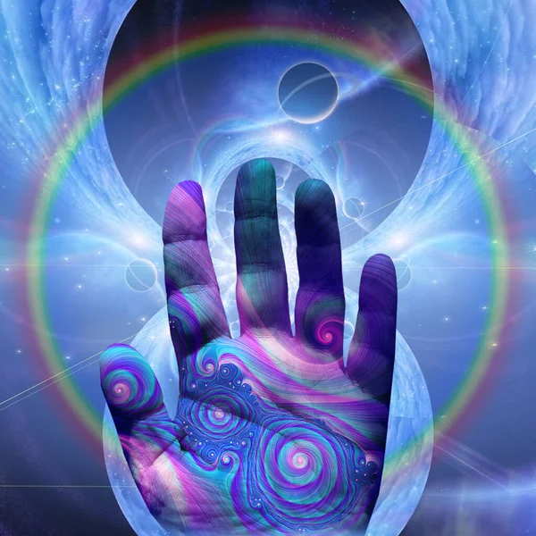 Spiritual Painting Hands Creator All Seeing Eye Revelation World ...