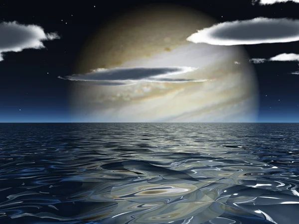 Terraformed Moon Earth Exo Solar Planet Stock Photo by ©rolffimages ...