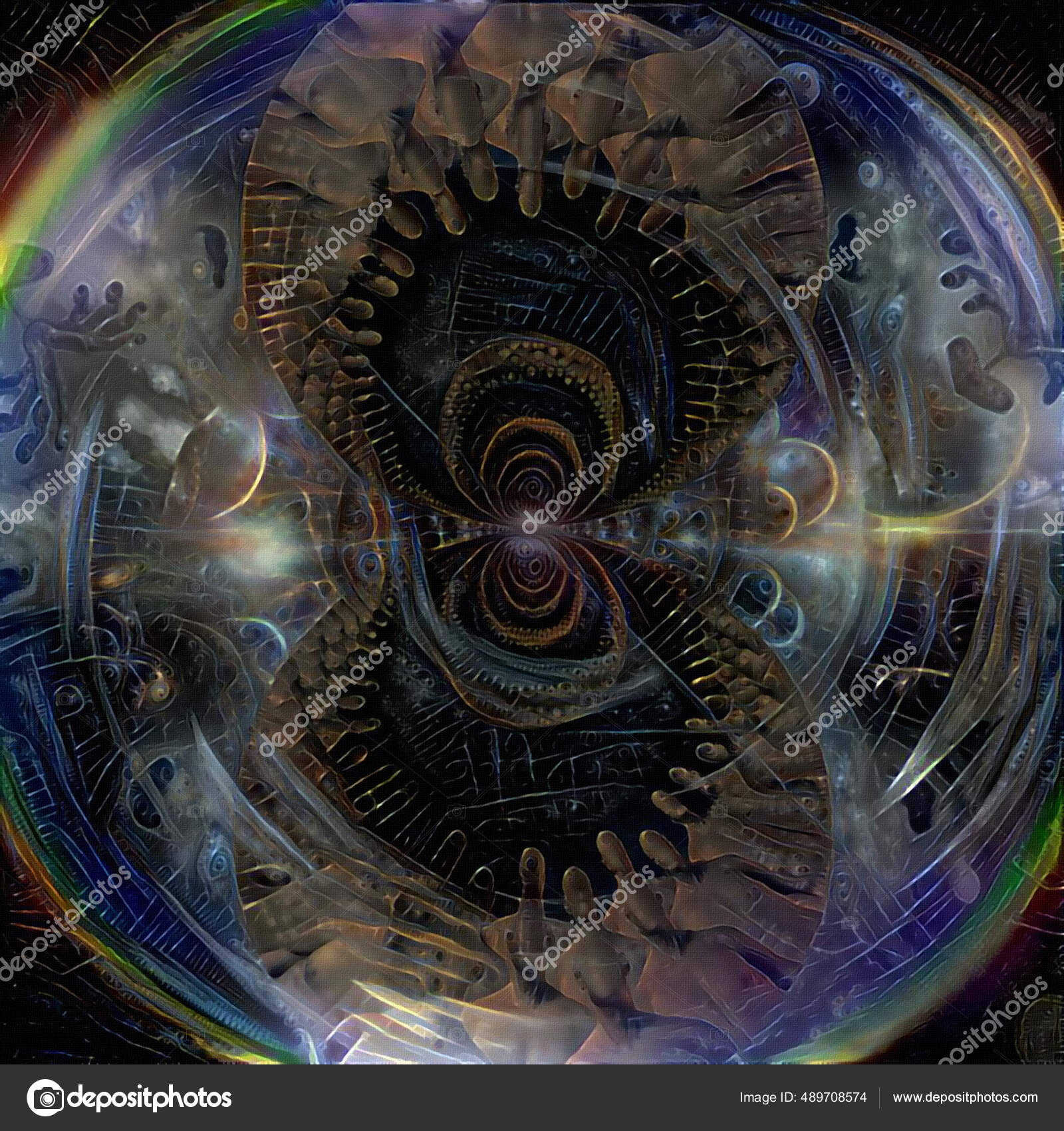 Vortex Angels Abstract Painting Rendering — Stock Photo © rolffimages ...