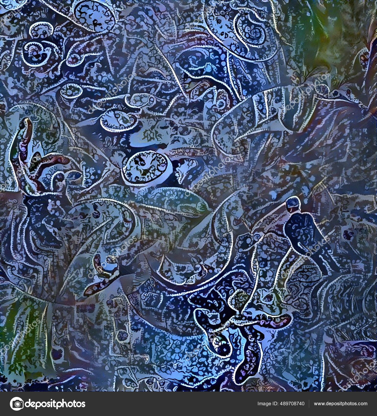 Digital Abstract Art Painting Rendering Stock Illustration by ...