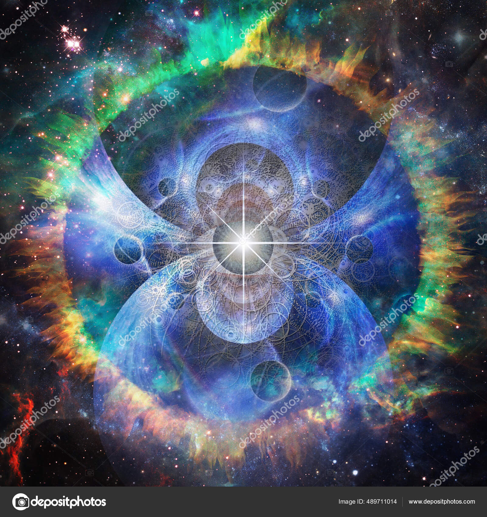 All Seeing Eye Space Rendering — Stock Photo © rolffimages #489711014