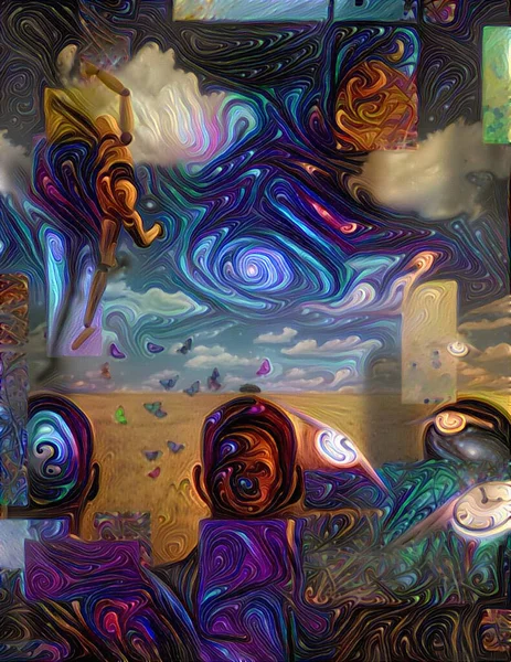 Digital Abstract Art Painting Rendering — Stock Photo © rolffimages ...