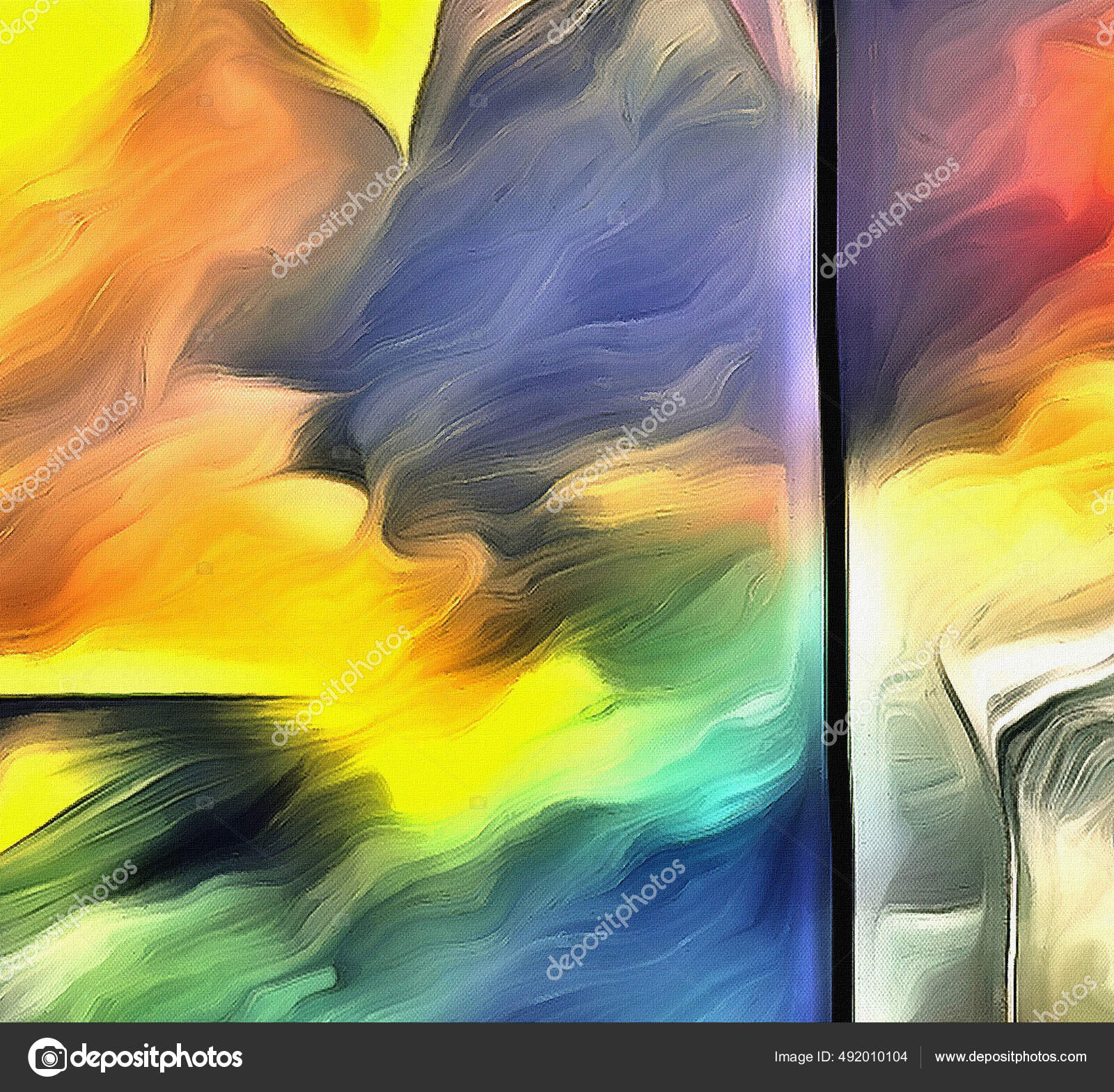 Vivid Abstract Tints Shadows Stock Illustration by ©rolffimages #492010104