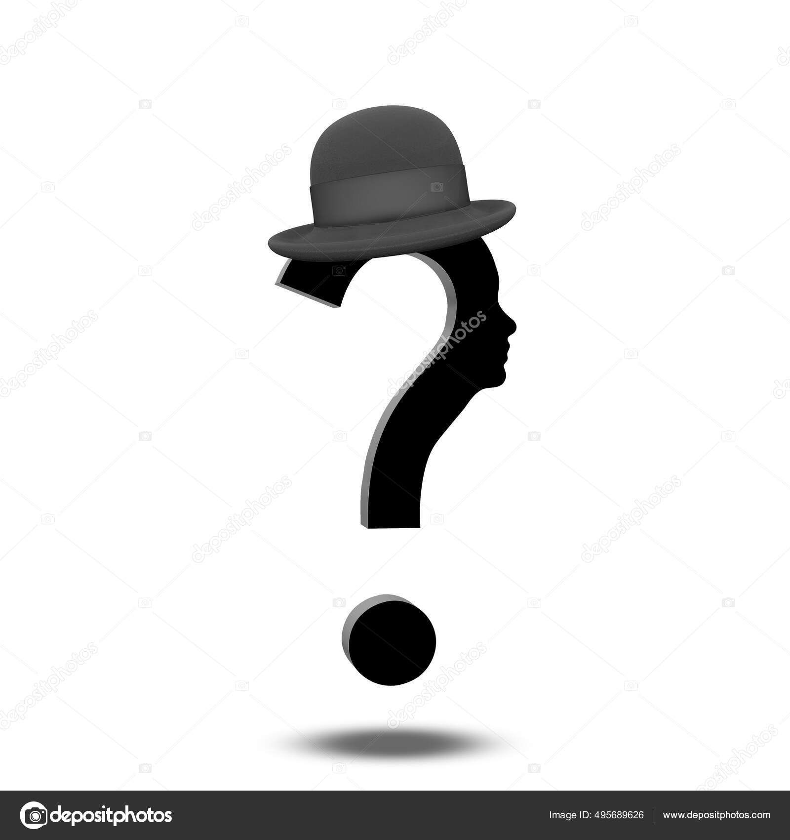 Question Mark Human Hat Stock Photo by ©rolffimages 495689626