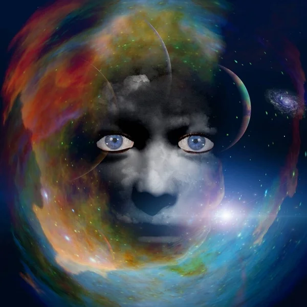 Human Face Space Background Stock Photo by ©rolffimages 495848116