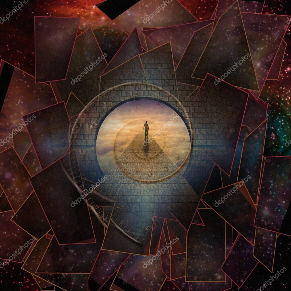 El hombre viaja a través de la puerta del tiempo 2024