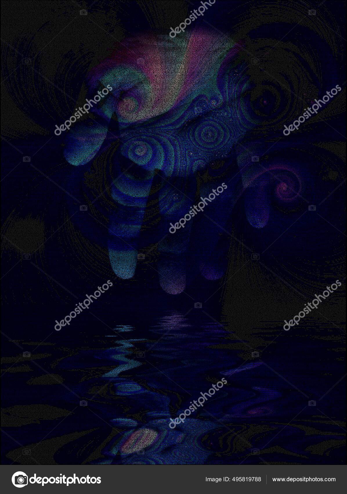 Abstract Painting Text Frankenstein Modern Prometheus Mary Shelley ...