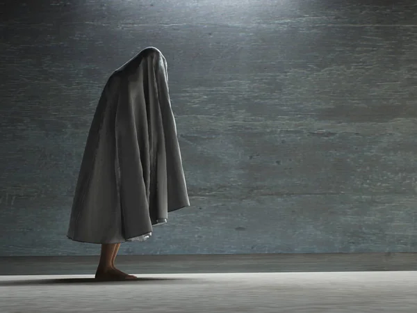 Hunched Over Standing