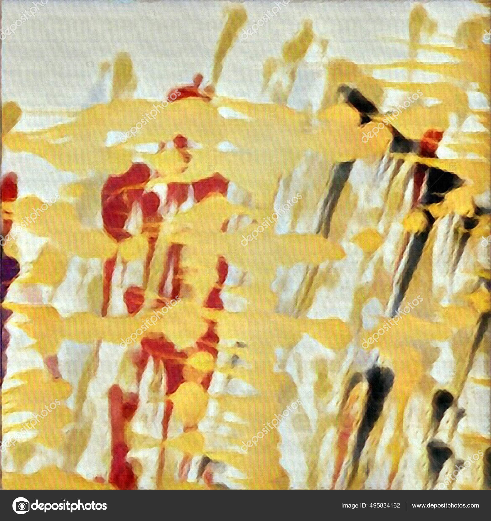 Abstract Painting Brush Strokes Stock Illustration by ©rolffimages ...