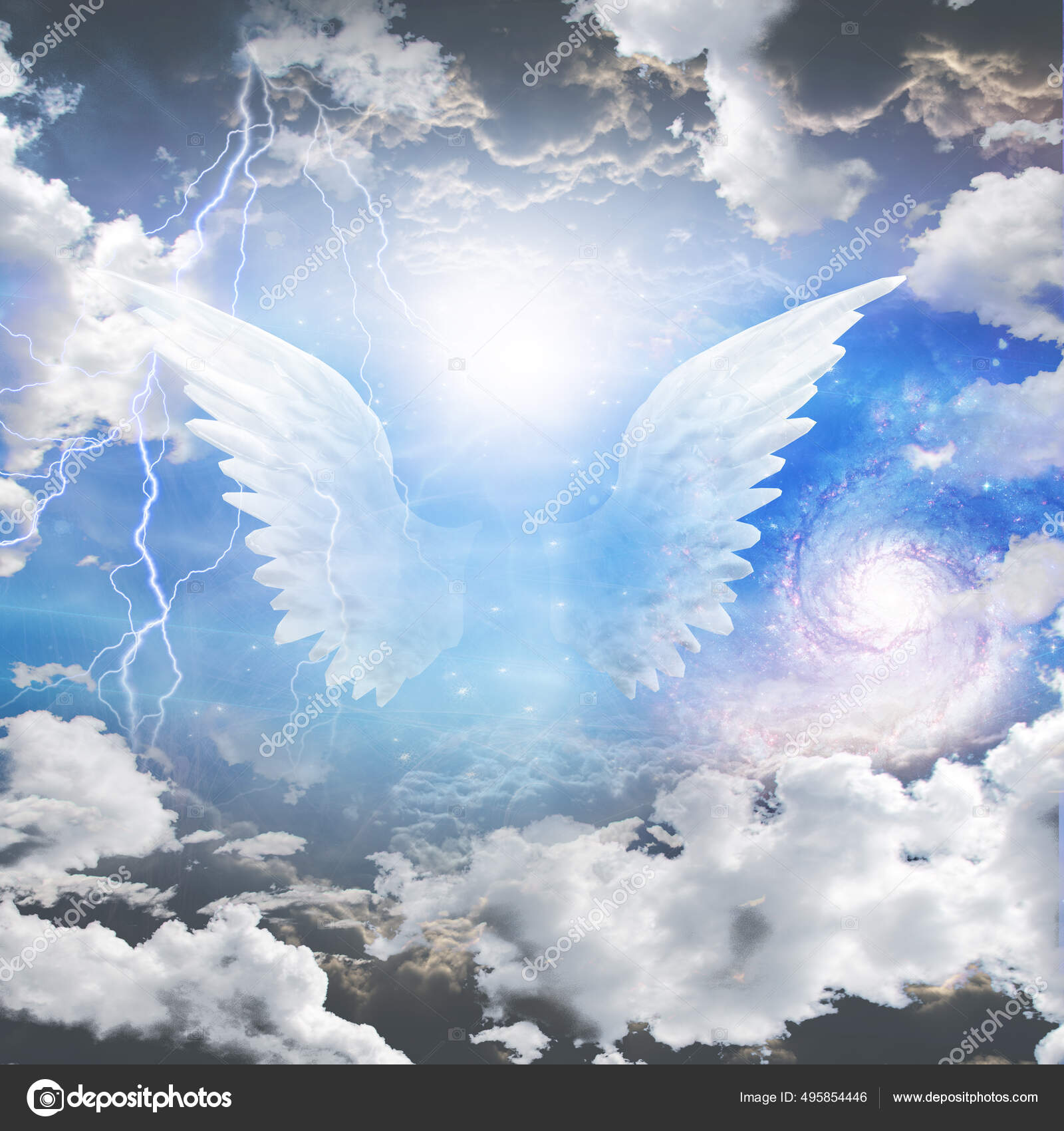 Angelic Being Light Rendering — Stock Photo © rolffimages #495854446