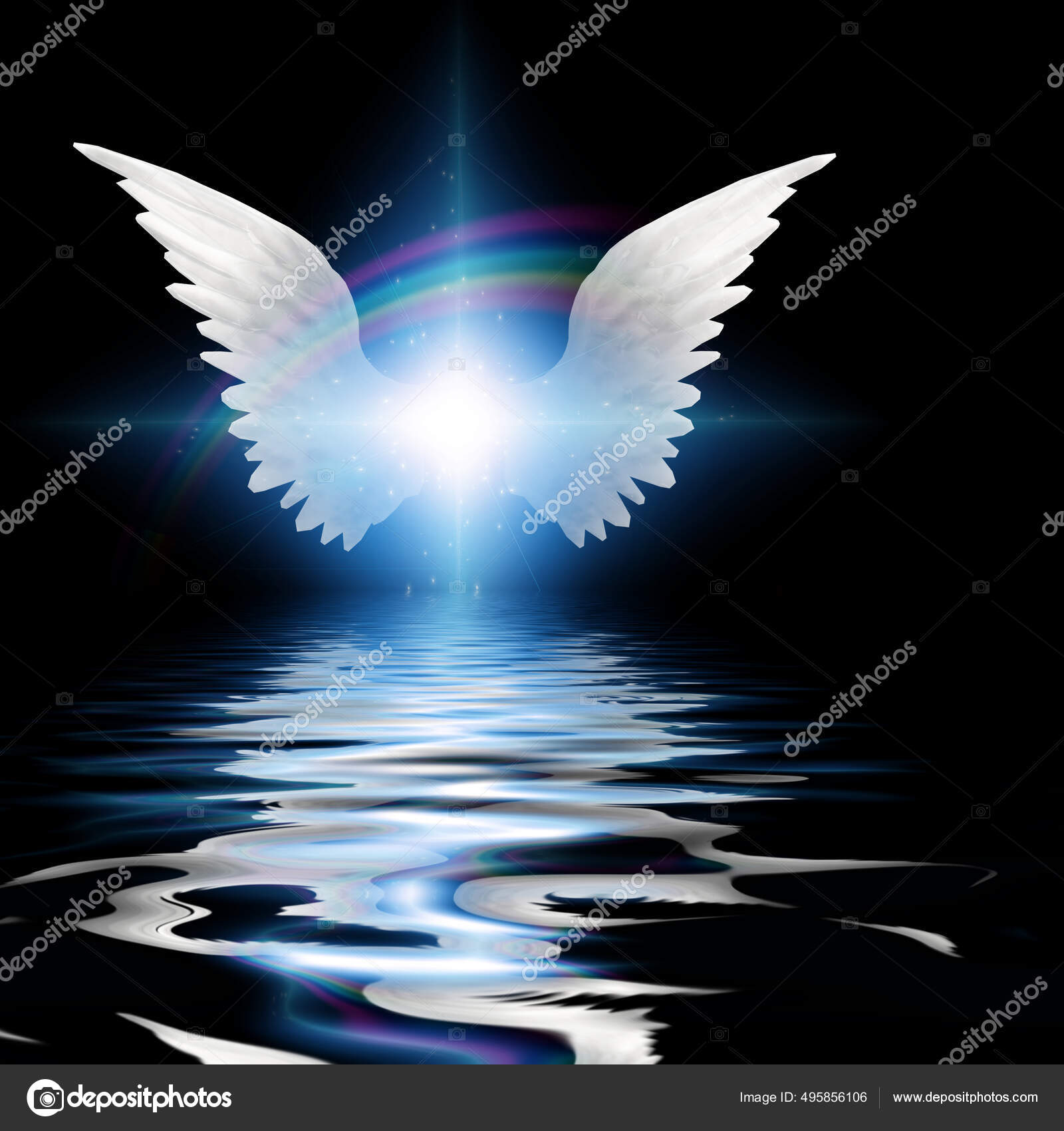 Americas Point Hand Sign Renderin — Foto de stock © rolffimages #495856106