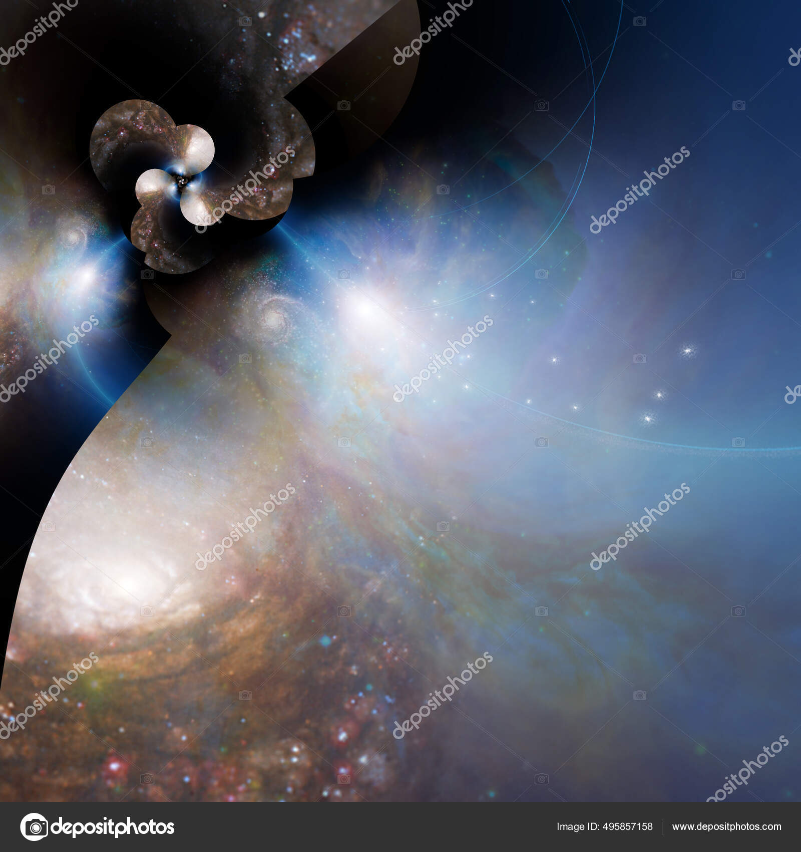 Multi Layered Space Rendering — Stock Photo © rolffimages #495857158