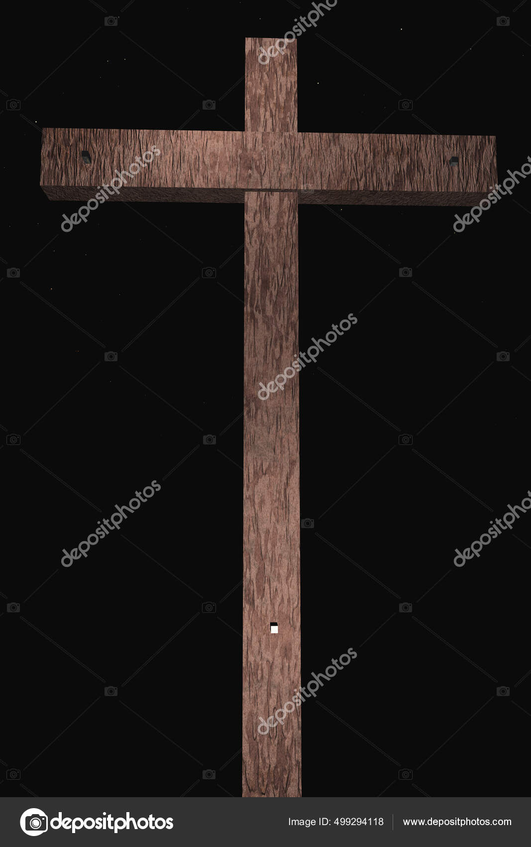 Cross Night Sky Rendering — Stock Photo © rolffimages #499294118