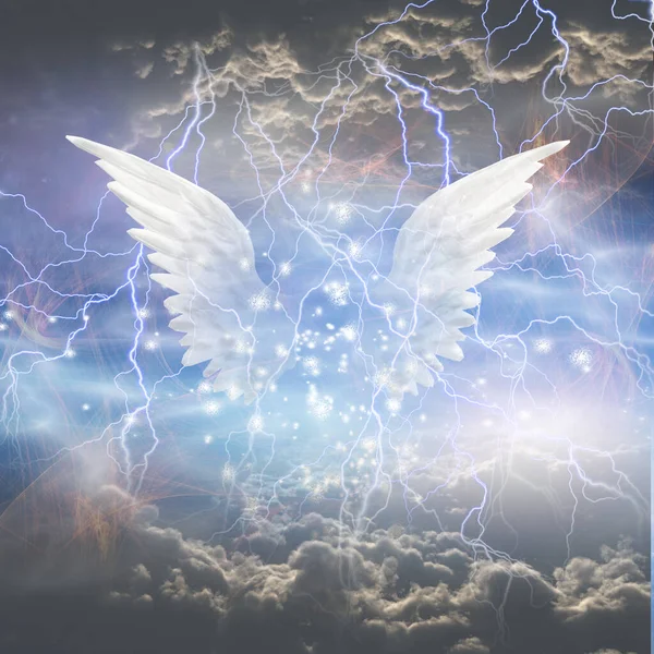 Highway Sky Arrow Shape Angel's Wings — Stock Photo © rolffimages #495833968