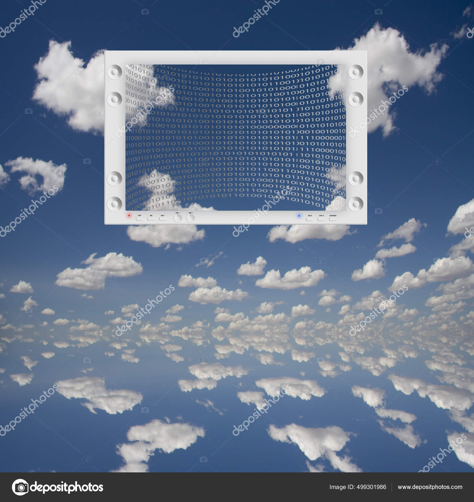 Beautiful Sky Clouds Frame Natural Landscape Background — Stock Photo ...