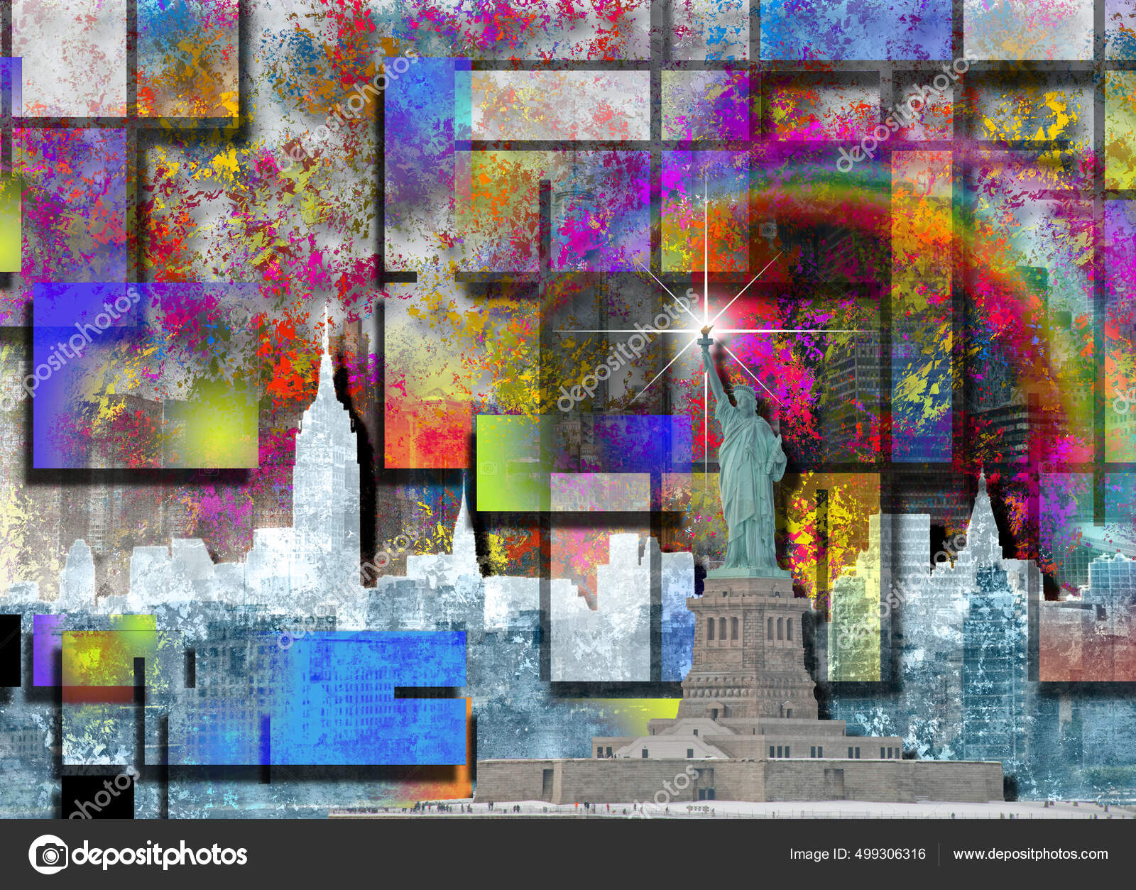 Abstract Background Different Shapes Various Sizes Colors — Stock Photo ...