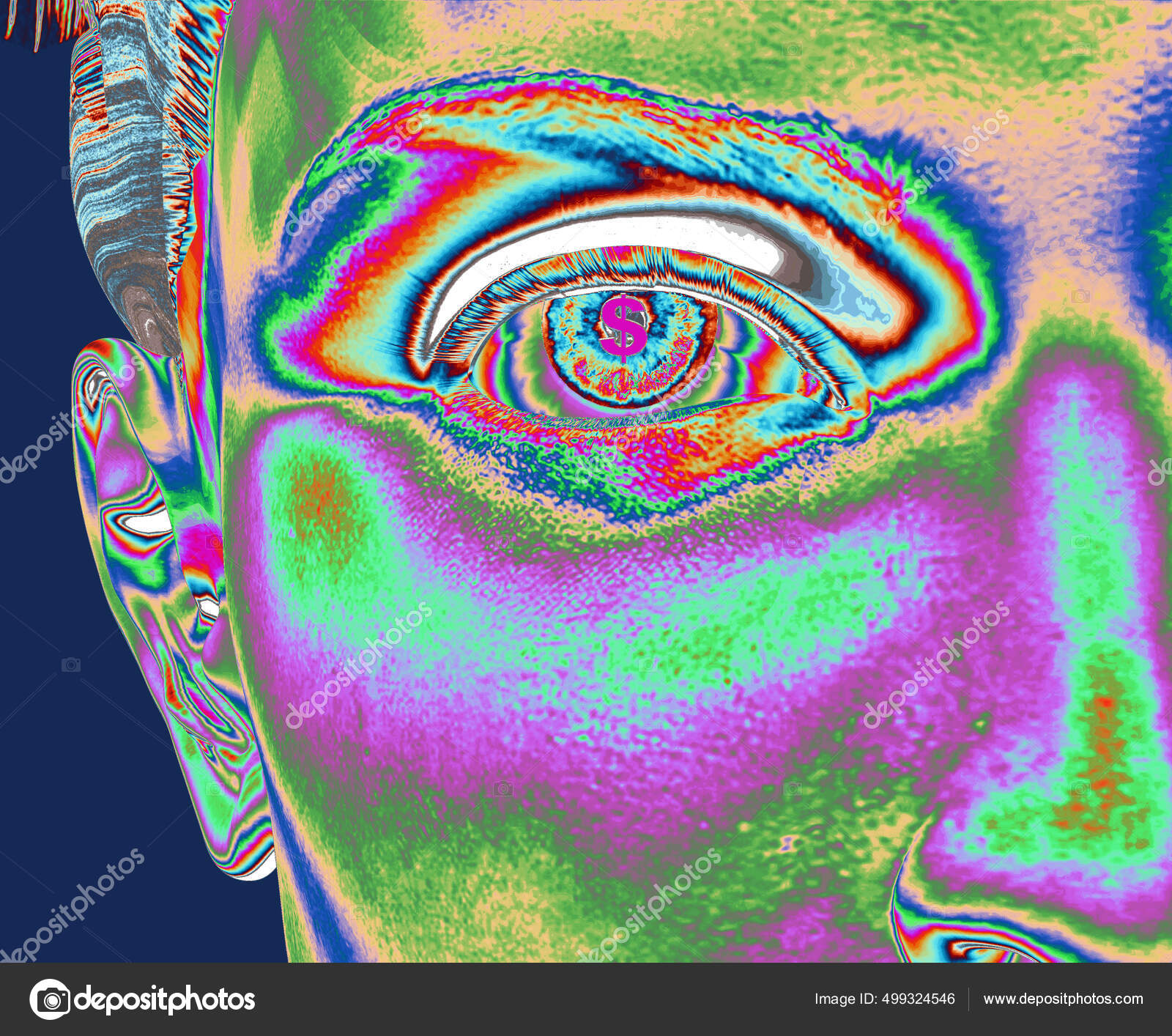 Abstract Colorful Face Background Stock Photo by ©rolffimages 499324546