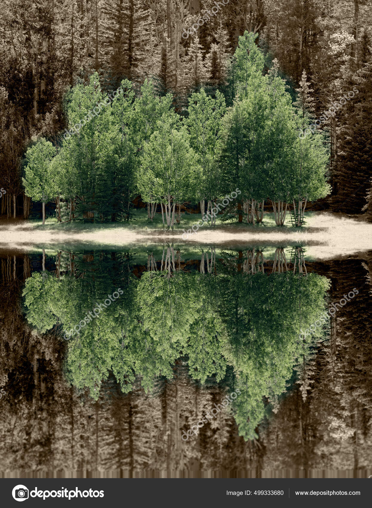 Beautiful Reflection Forest Trees River — Stock Photo © rolffimages ...