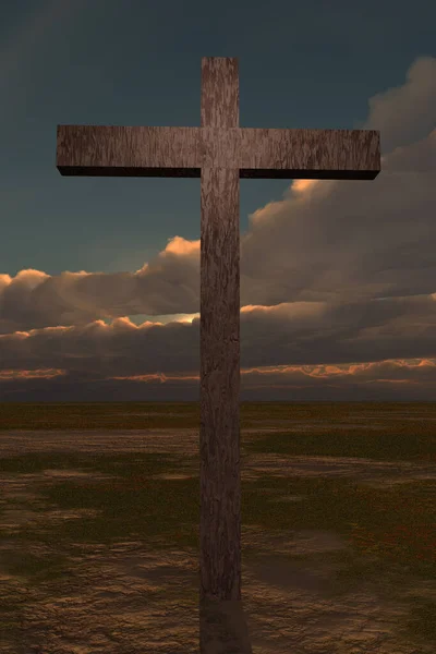 Empty Cross Background