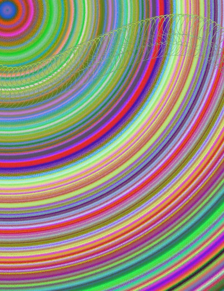 Concentric Circles Painting Modern Digital Art Stock Illustration by ...