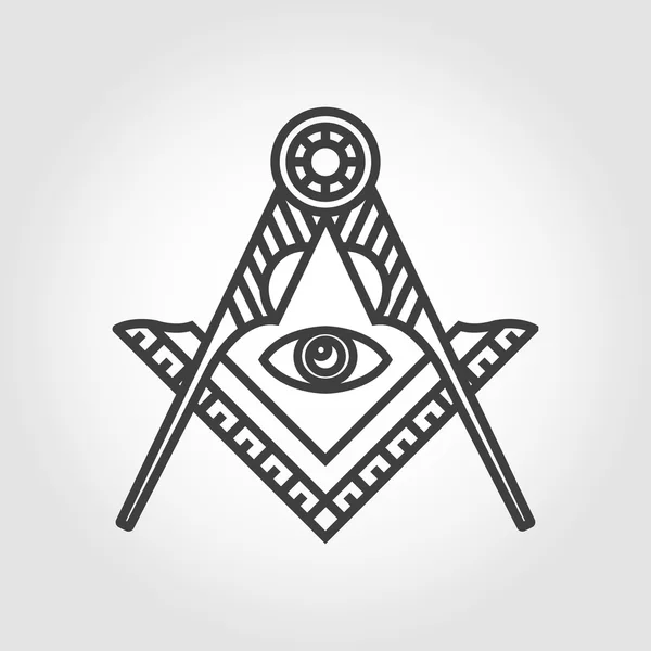 Freemason Square And Compass Stock Vector Image By ©vectortatu 138624056