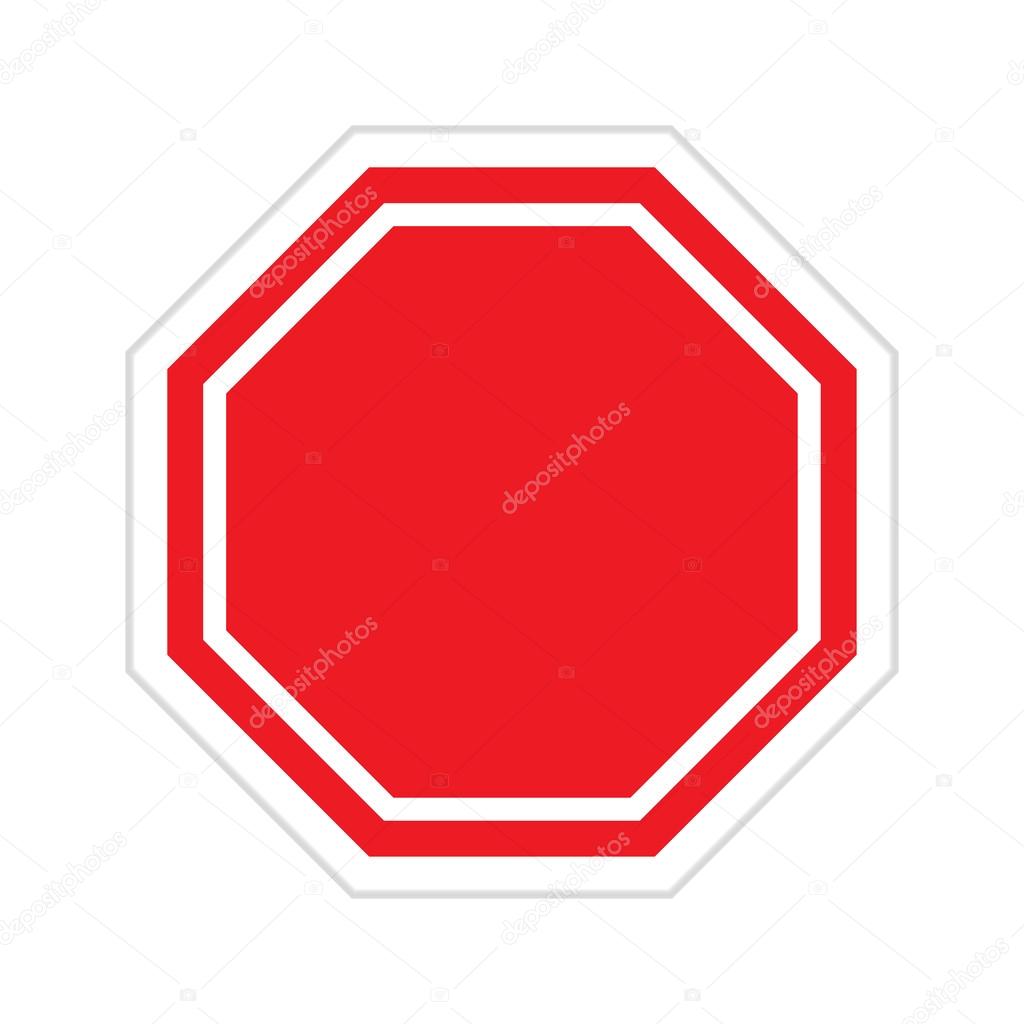 Vector red blank stop sign — Stock Vector © skarin1 #112280420 Vector red blank stop sign — Stock Vector © skarin1 #112280420