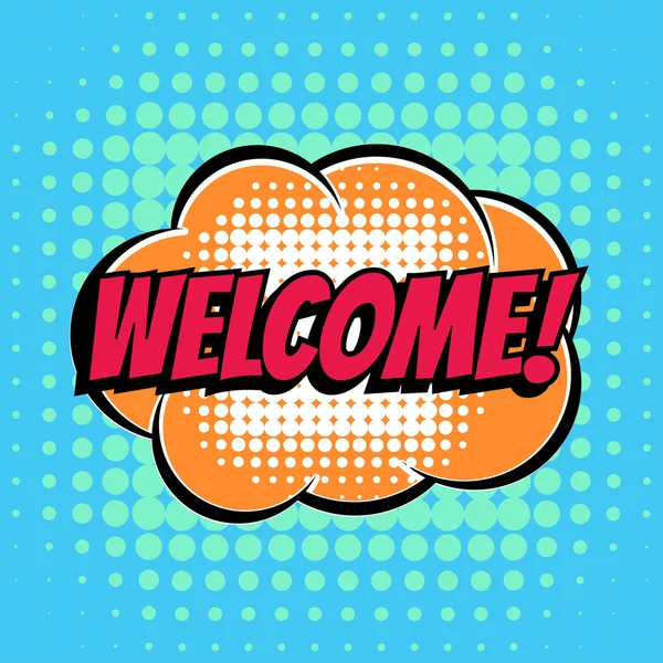 Comic book explosion with text Welcome Back — Stock Vector © _fla #89467596