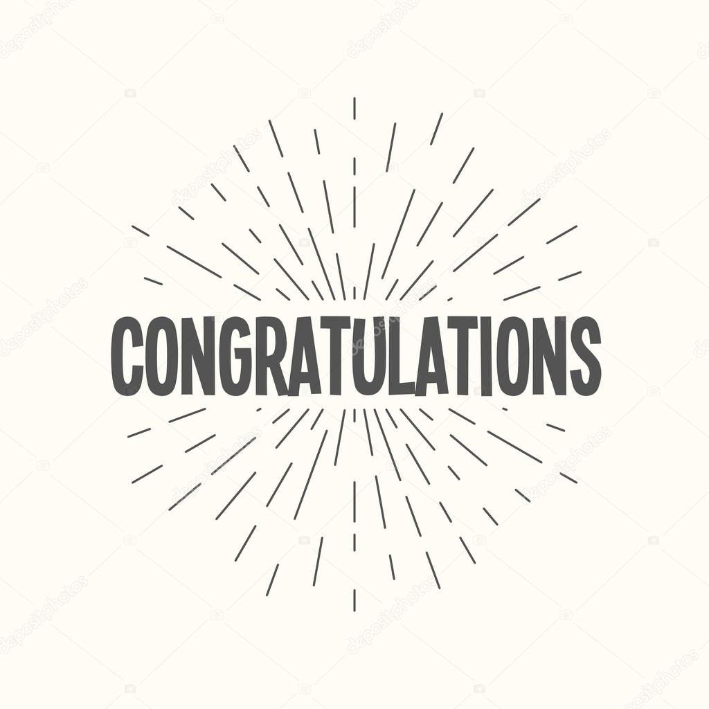 Congratulations Vector