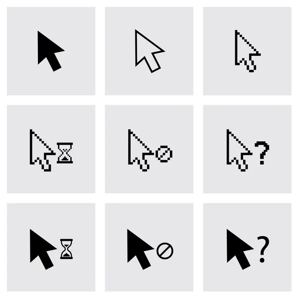 Vector black cursor icon set Stock Vector by ©skarin1 81514612