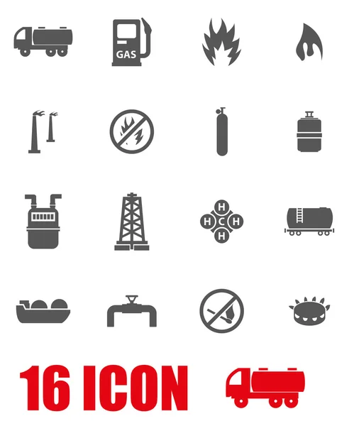 Natural gas line icons set — Stock Vector © MSSA #72127371