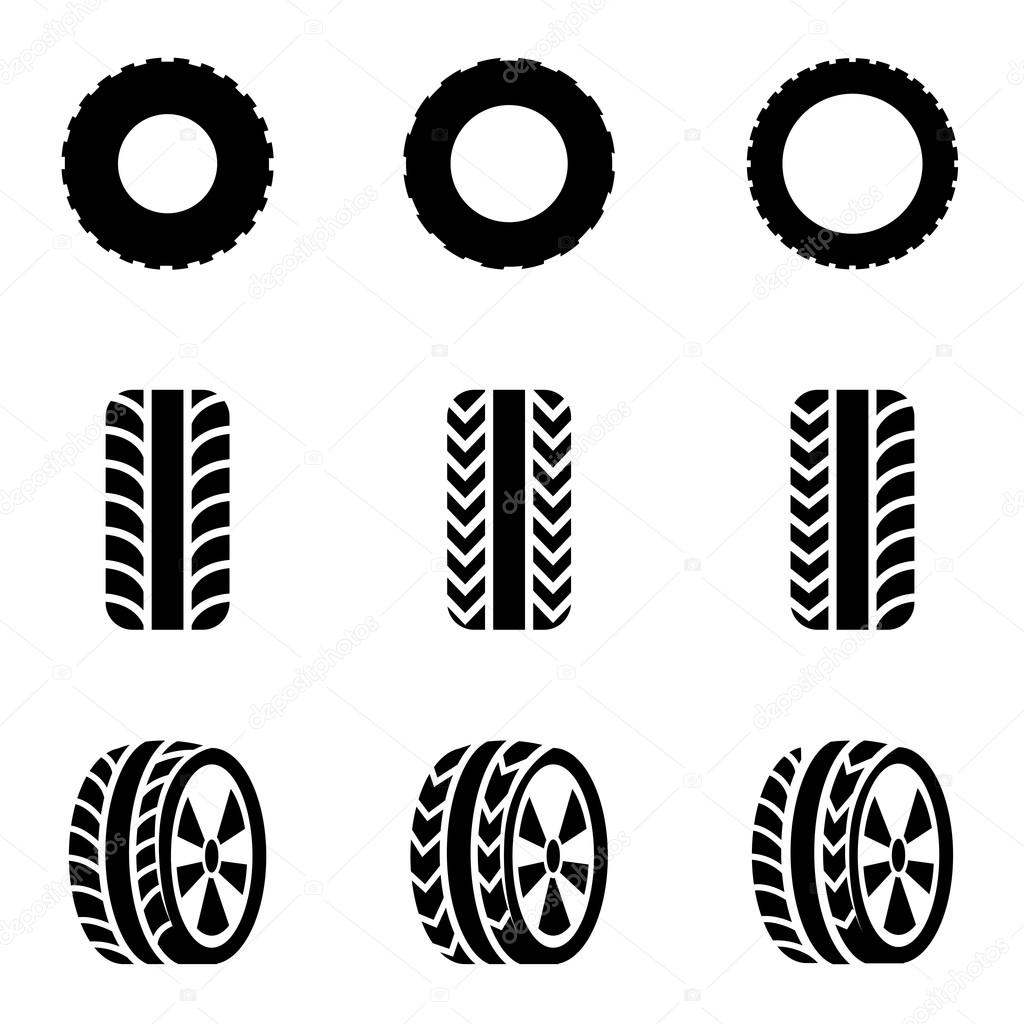 Vector black tire icon set — Stock Vector © skarin1 #87868256 Vector black tire icon set — Stock Vector © skarin1 #87868256