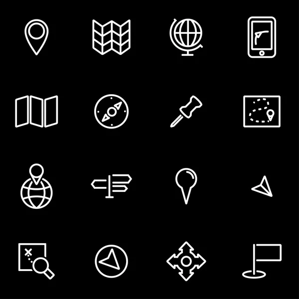 Vector black navigation icons set Stock Vector Image by ©skarin1 #33076513