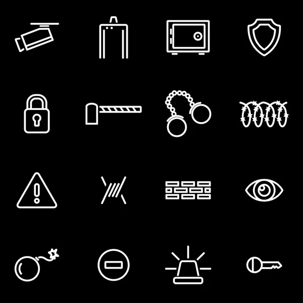 Vector black security icons set Stock Vector Image by ©skarin1 #39920277