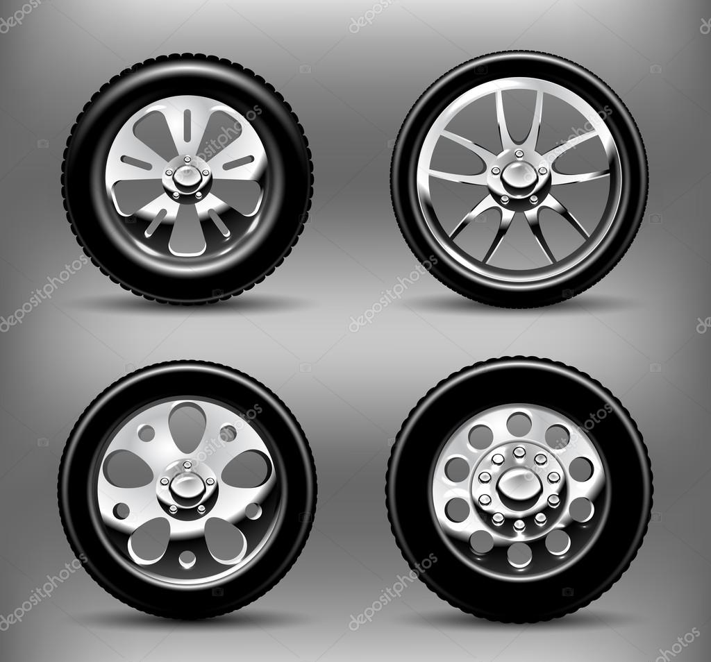 Chrome wheels. Vector illustration Stock Vector Image by ©cornflowerz ...