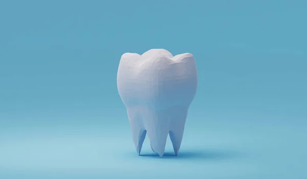 Carious Molar Tooth Blue Background Tooth Decay Concept Caries Render ...