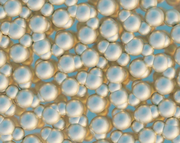 Metal round particles, abstract molecular background, 3d render - Stock ...