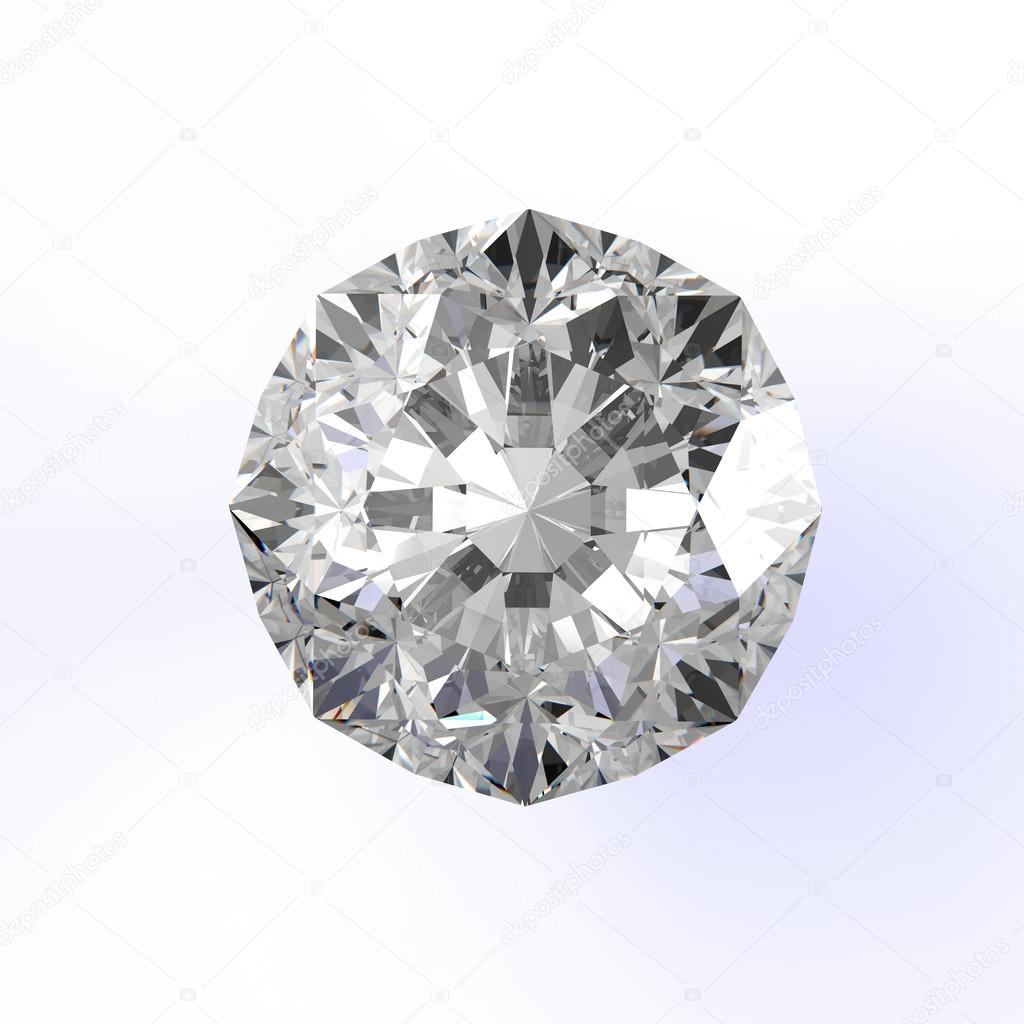 Diamonds isolated on white 3d model — Stock Photo © everythingposs ...