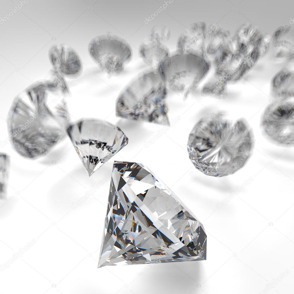 Diamonds on white background ⬇ Stock Photo, Image by © everythingposs ...