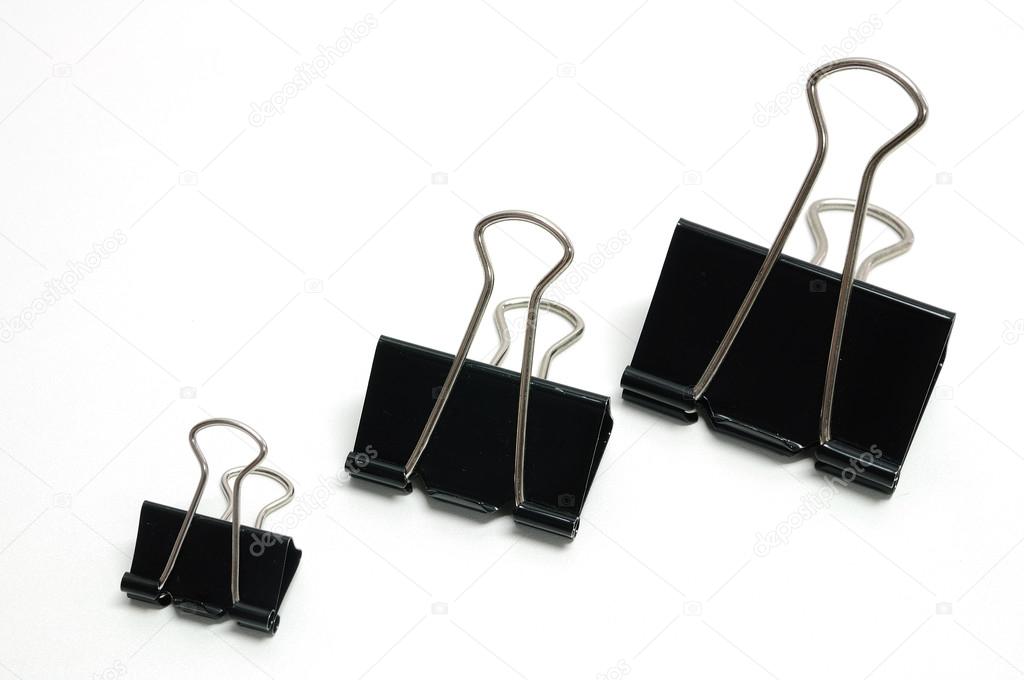 Three office paper clips — Stock Photo © ekarina #51802193