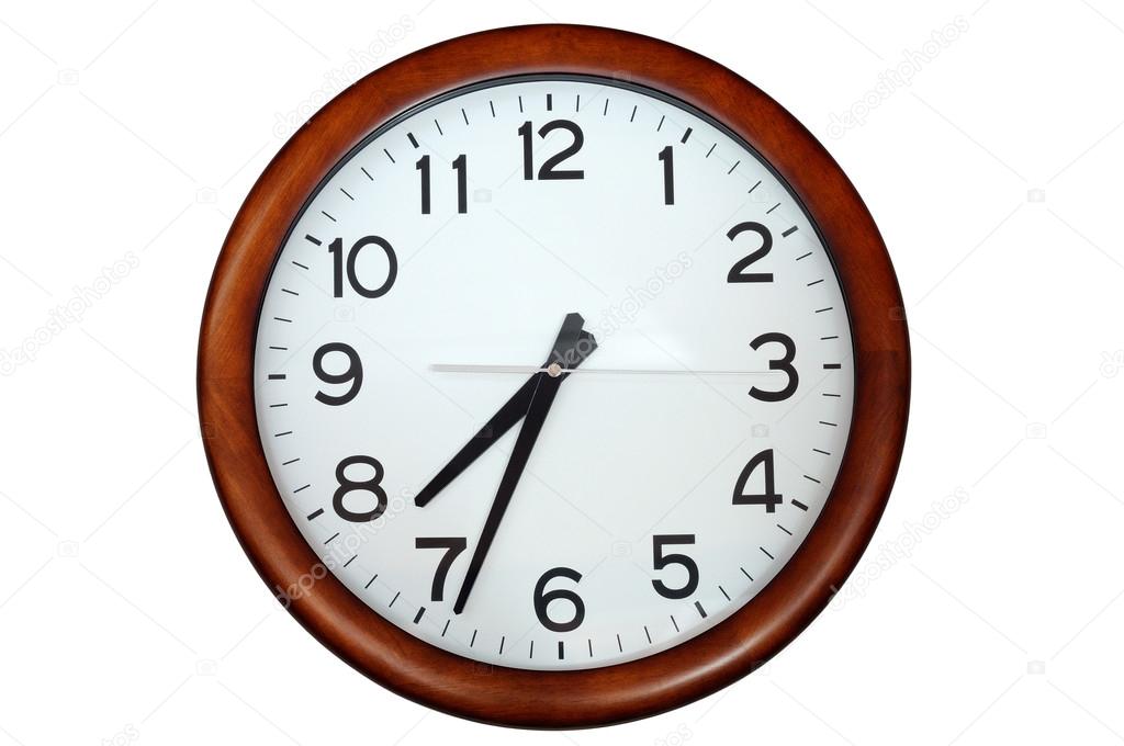 Círculo reloj marco de madera . — Foto de stock #91250952 © ekarina