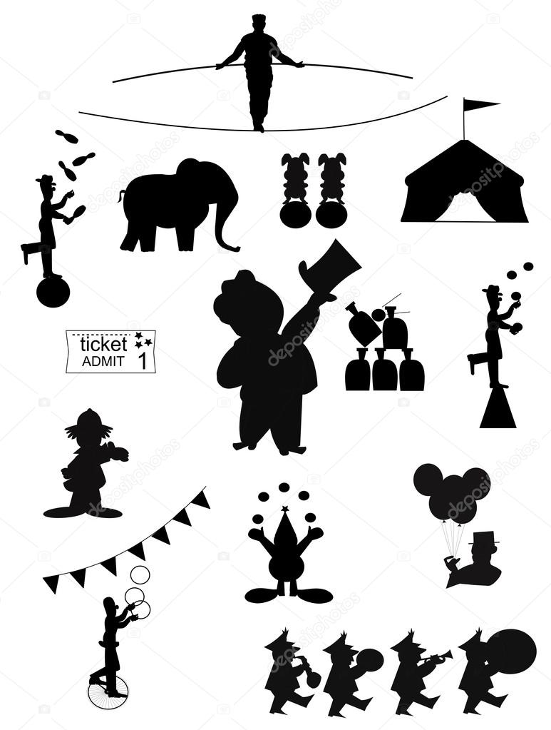 Circus Animal Silhouette