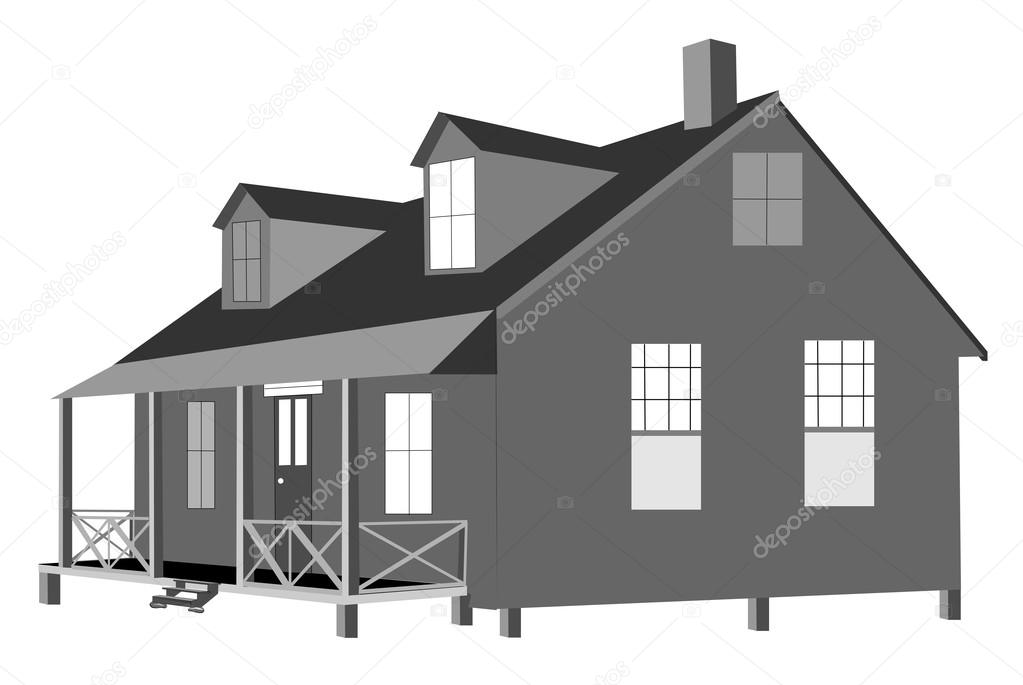 Old house on blocks — Stock Photo © retroartist #71192171