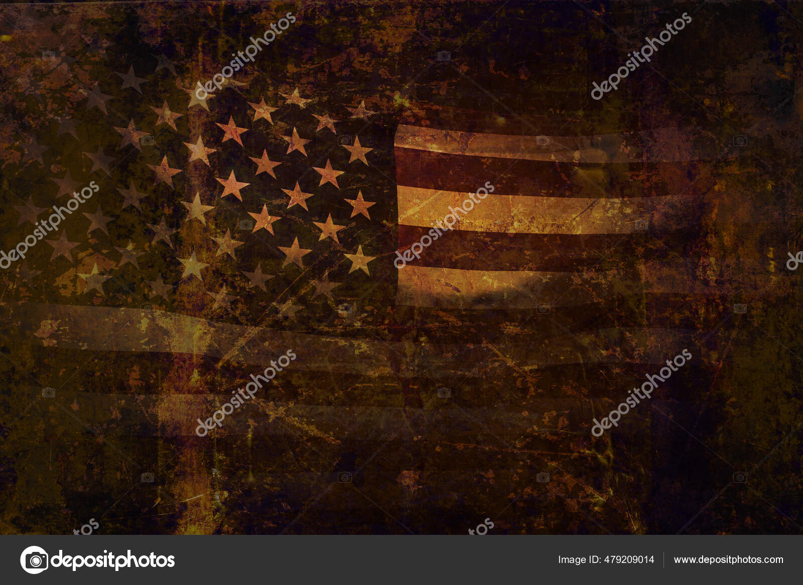 Closeup Waved Usa Flag Dark Background Stock Photo by ©IgorFaun 479209014