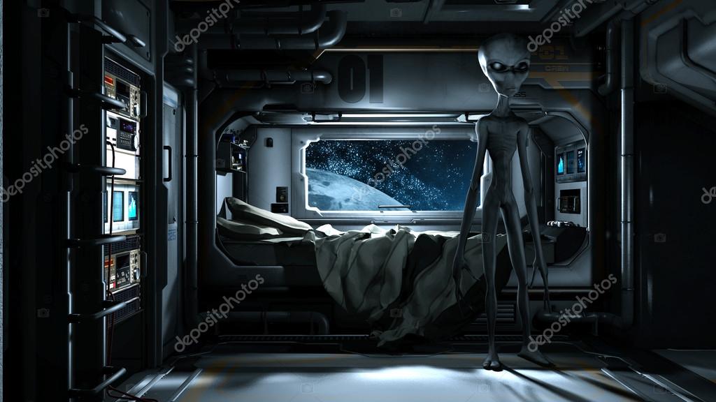 Alien Inside Space Shuttle