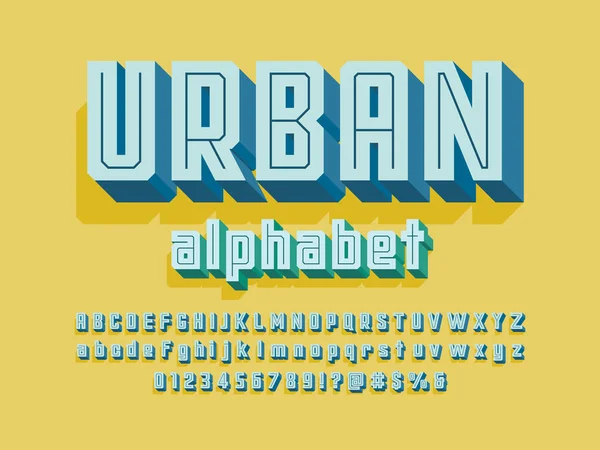 Letras urbanas imágenes de stock de arte vectorial | Depositphotos