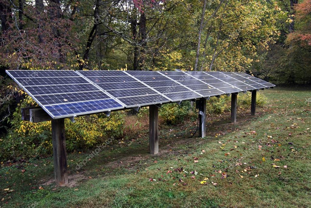 Solar Energy Panels Among Trees — Stock Photo © whitestar1955 #71120743