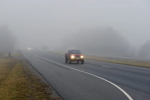 Heavy Fog On Highway Stock Photo by ©whitestar1955 55298293